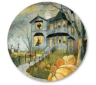 COURTSIDE MARKET Haunted Patch 15x15 Circular P Anel - One-color