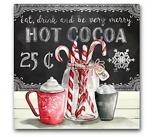 COURTSIDE MARKET Peppermint Cocoa 16x16 Canvas - One-color