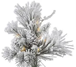 VICKERMAN 3.5' X 35' Flocked Alberta Tree By