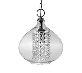 RIVER OF GOODS 11.75'h Jeweled Glass Hanging Pendant - One-color