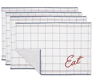 DESIGN IMPORTS Set Of 4 Eat Placemats - One-color