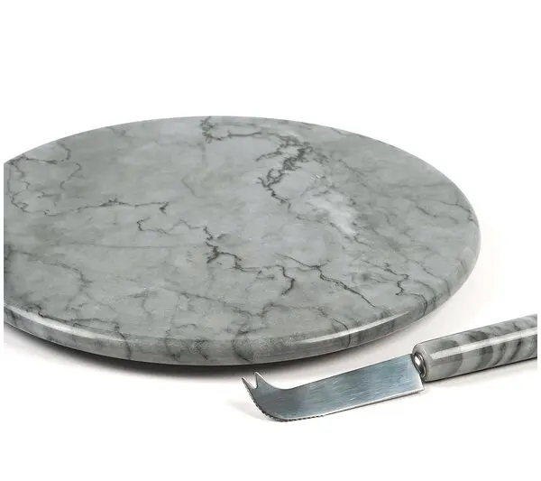 RSVP Grey Marble Cheese Board Set