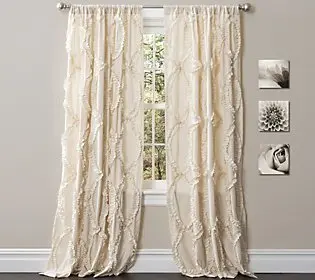 LUSH DECOR Avon Single 54'x84' Window Curtain Lush Deco R - One-color