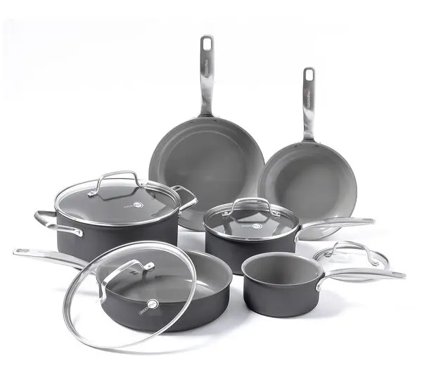 GREENPAN Chatham Ceramic Non-stick 10-piece Coo Kware Set - One-color