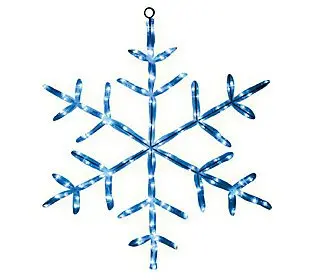 BRITE STAR 18' 90 Lt Led Tube Light Snowflake, Blue - One-color