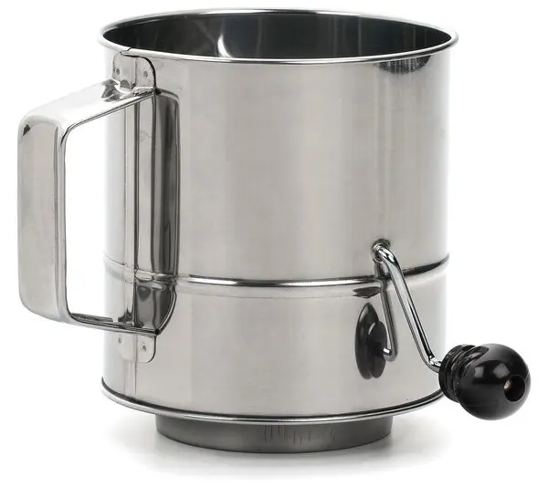 RSVP 3 Cup Crank Style Flour Sifter - One-color