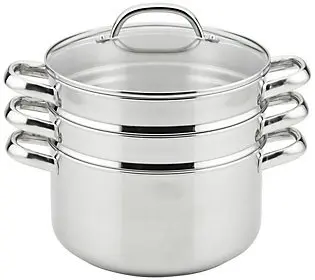 Prestige 6 Qt. Stainless Steel Steamer Set And Teamer Basket - Silver