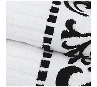 SUPERIOR Cotton 6-piece Floral Scroll Absorbent Towel Set