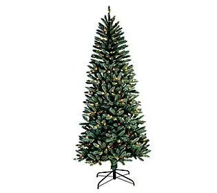 SANTA'S WORKSHOP 7.5' Slim Blue Spruce Prelit Tree Santa's Wo Rkshop - One-color