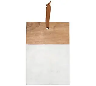 FORESIDE HOME & GARDEN Small Marble Wood Cutting Board - One-color