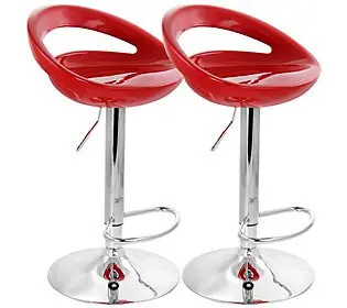 ELAMA Retro Bar Stool Set Of 2