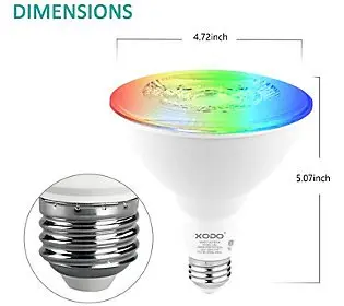XODO Smart Floodlight Led Bulb 6-pack Multi-col Or Wifi E26 11w