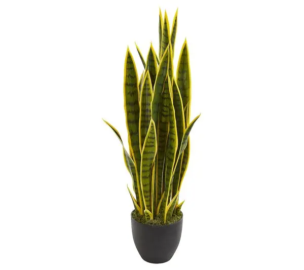 NEARLY NATURAL 33' Sansevieria Artificial Plant Nearly Natu Ral - One-color