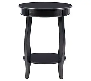 POWELL Darnell Round Accent Table With Lower Sh Lf