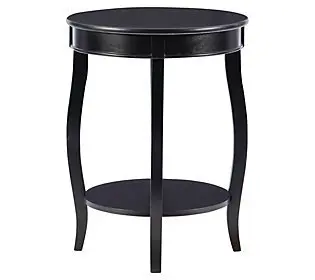 POWELL Darnell Round Accent Table With Lower Sh Lf