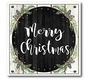 COURTSIDE MARKET Merry Christmas 24x24 Canvas - One-color