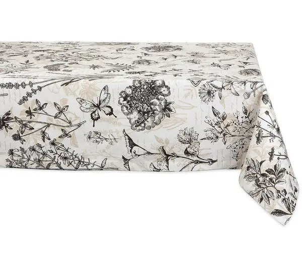 DESIGN IMPORTS Botanical Print Tablecloth 60 X84 - One-color