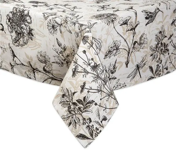 DESIGN IMPORTS Botanical Print Tablecloth 60 X84