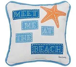 C&F HOME 8' X 8' Starfish At The Beach Printed Throw Pillow - One-color