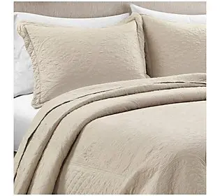LUSH DECOR Medallion Scallop 3 Pc Qn Bedspread