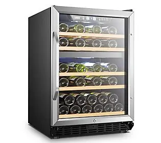 LANBO 44-bottle 24' Dual Zone Wine Cooler - One-color
