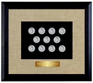 AMERICAN COIN TREASURES Susan B. Anthony Dollar Coin Collection In Wood Frame - One-color