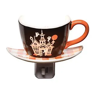 C&F HOME Haunted House Teacup Nightlight - One-color