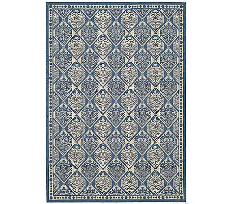 SAFAVIEH Courtyard Teardrop Polypropylene 4' X 7' Rug - One-color