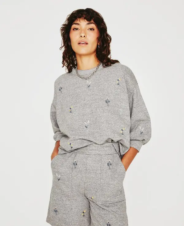 Ag Orsen Sweatshirt - Eb Super Bloom Hetaher Grey