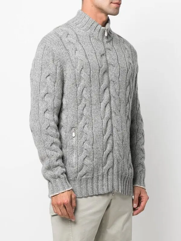 Brunello Cucinelli Cable-knit Zip-up Cardigan