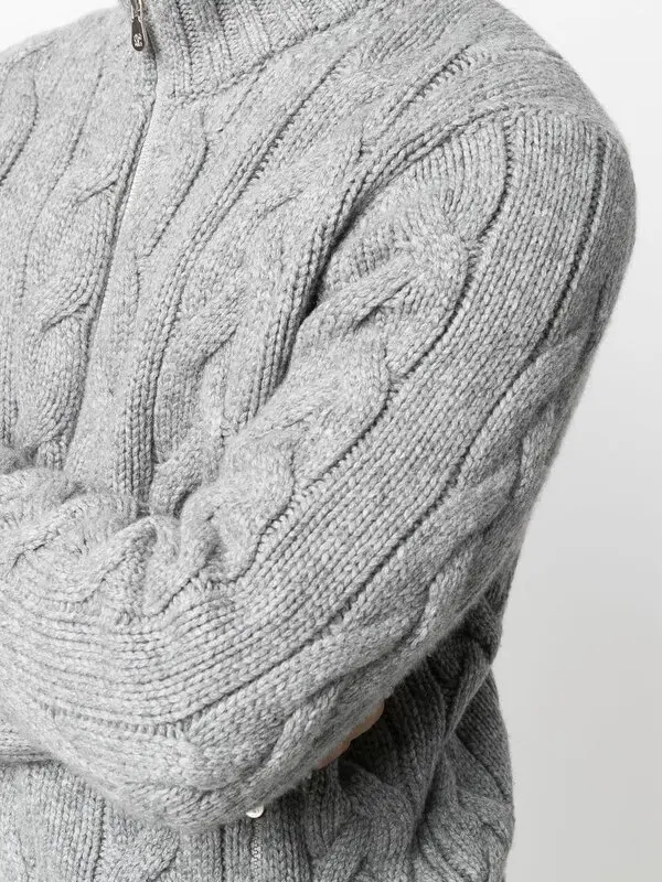 Brunello Cucinelli Cable-knit Zip-up Cardigan