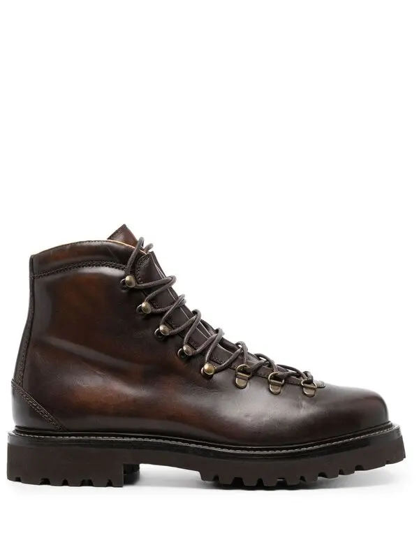 Brunello Cucinelli Lace-up Ankle Boots - Brown