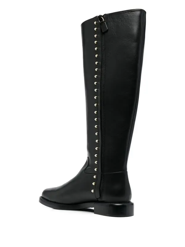 STUART WEITZMAN Pearl-embellished Knee-high Boots