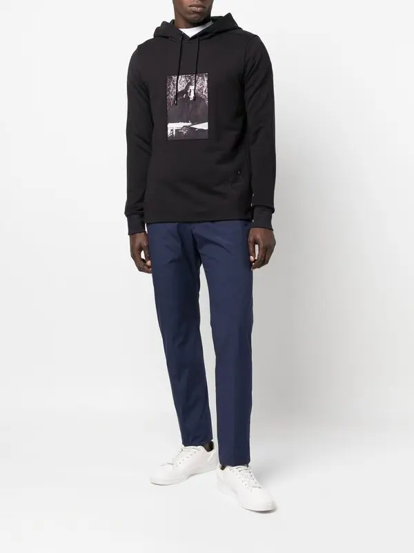 PT TORINO Straight-leg Tailored Trousers - Blue