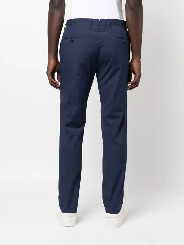 PT TORINO Straight-leg Tailored Trousers - Blue