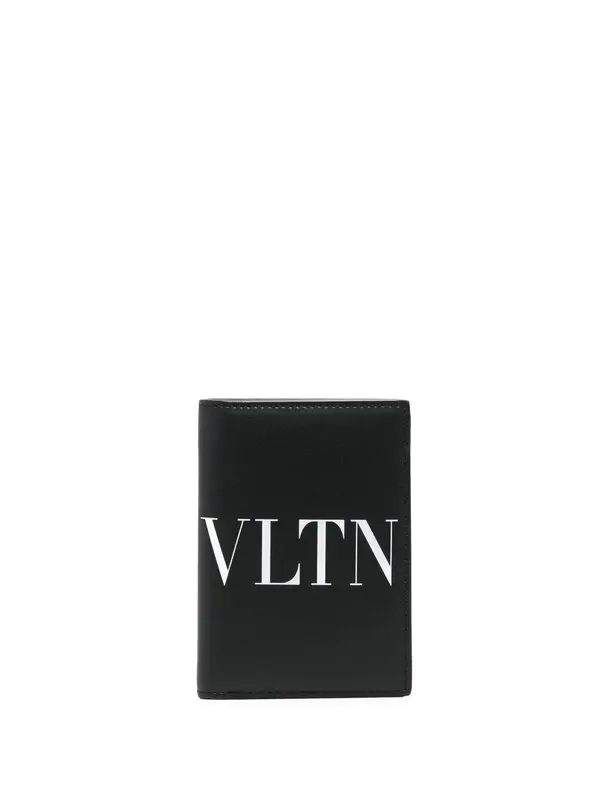 Valentino Garavani Logo-print Bi-fold Wallet - Black