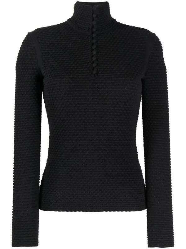 FERRAGAMO Buttoned Open-knit Jumper