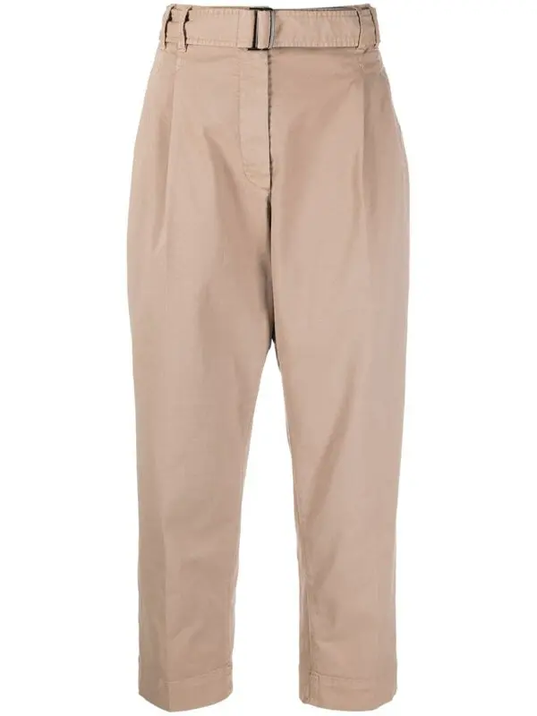 Brunello Cucinelli Belted Straight-leg Chinos