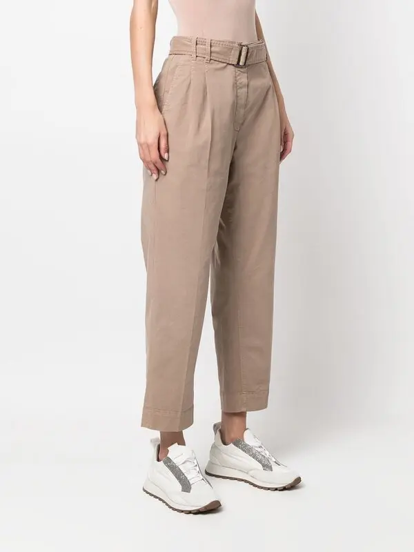 Brunello Cucinelli Belted Straight-leg Chinos