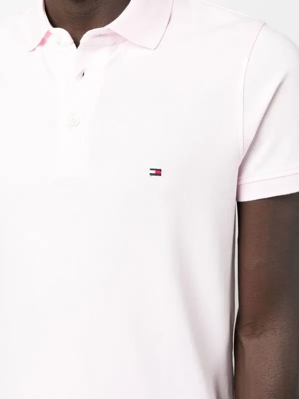 Tommy Hilfiger Embroidered-logo Polo Shirt - Pink