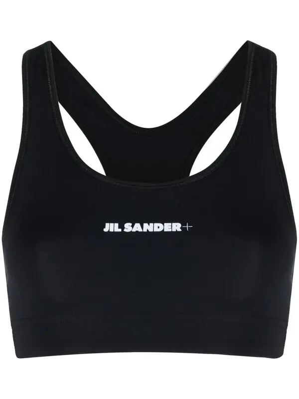 JIL SANDER Logo-print Sports Bra - Black