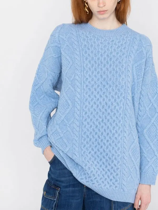 Stella McCartney Aran-knit Oversized Jumper