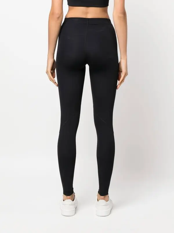JIL SANDER Logo Print Leggings - Black