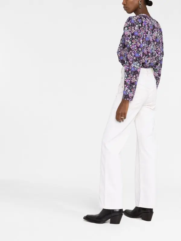 Isabel Marant Floral Print Long Sleeve Blouse
