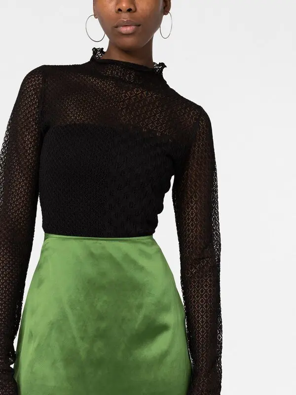 Versace Open-knit Roll-neck Jumper