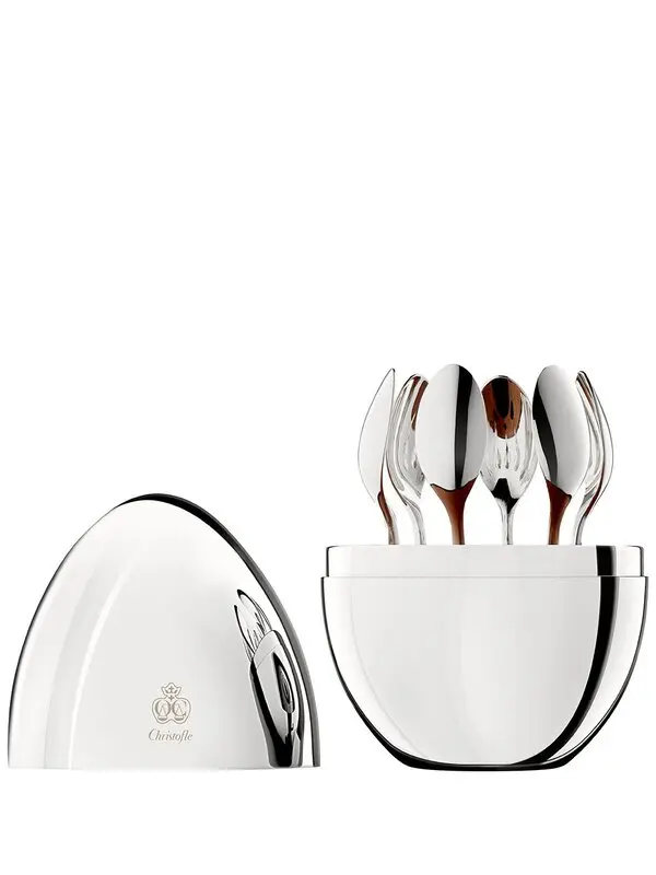 Christofle Mood Coffee Espresso Spoon - Silver