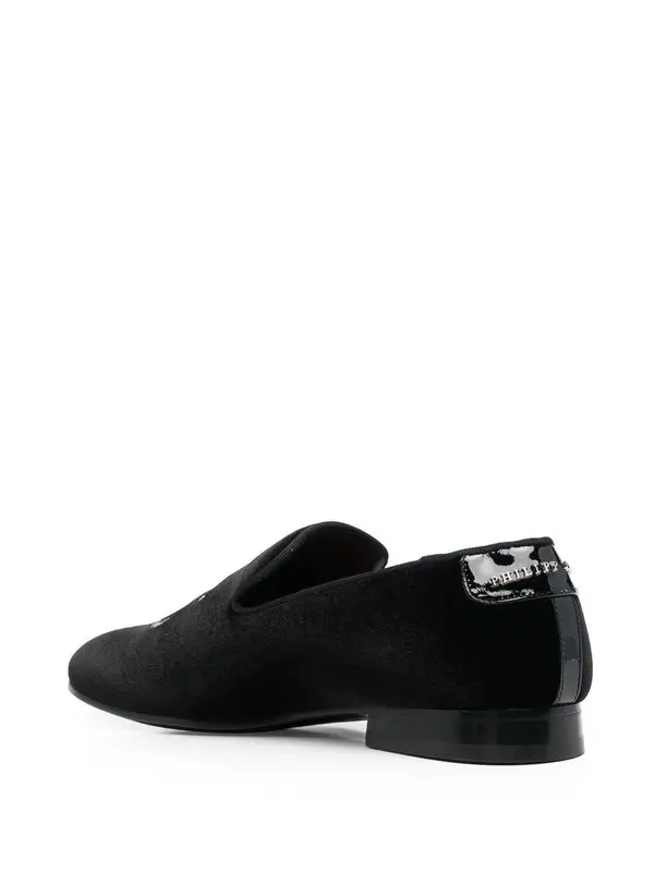 Philipp Plein Money Velvet Loafers