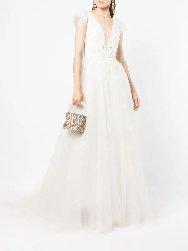 Jenny Packham Charm Sequin-embellished Gown