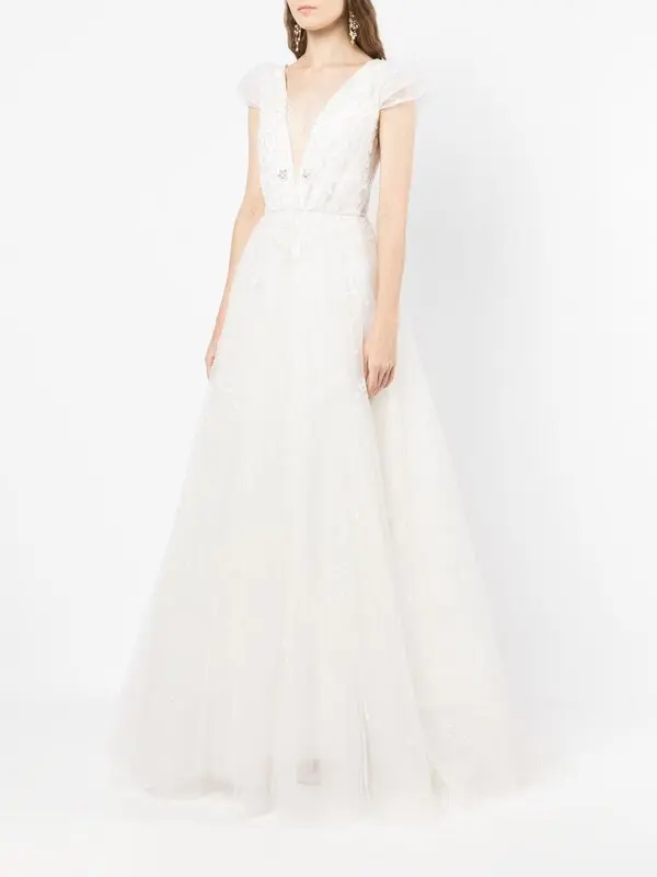 Jenny Packham Charm Sequin-embellished Gown