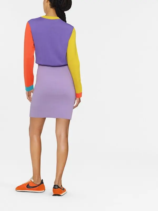 Moschino Intarsia Logo-knit Sweater Dress